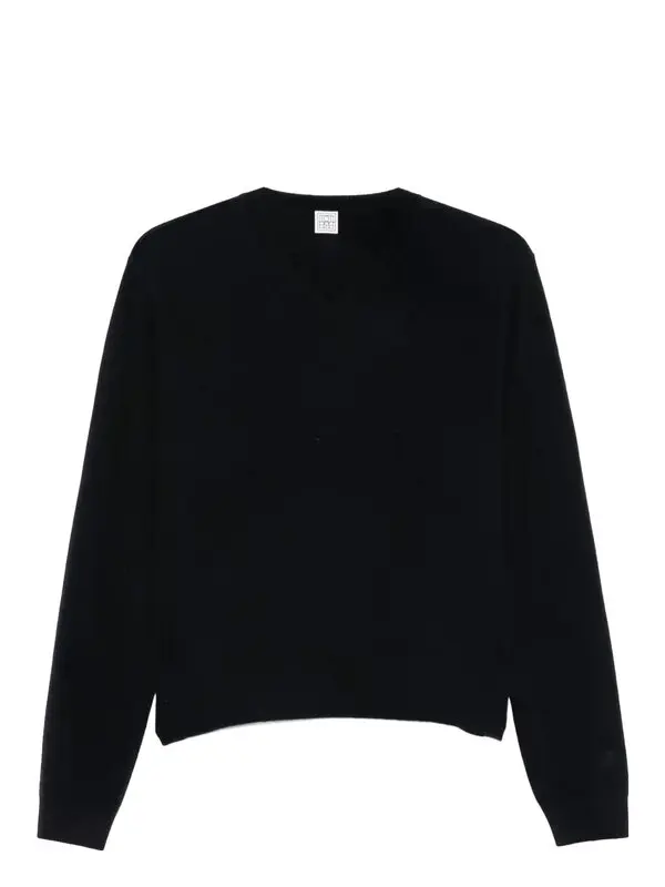 TOTEME Cashmere V-neck Sweater - Blue