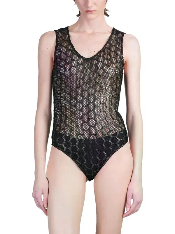 IRO PARIS Mesh Bodysuit - Black