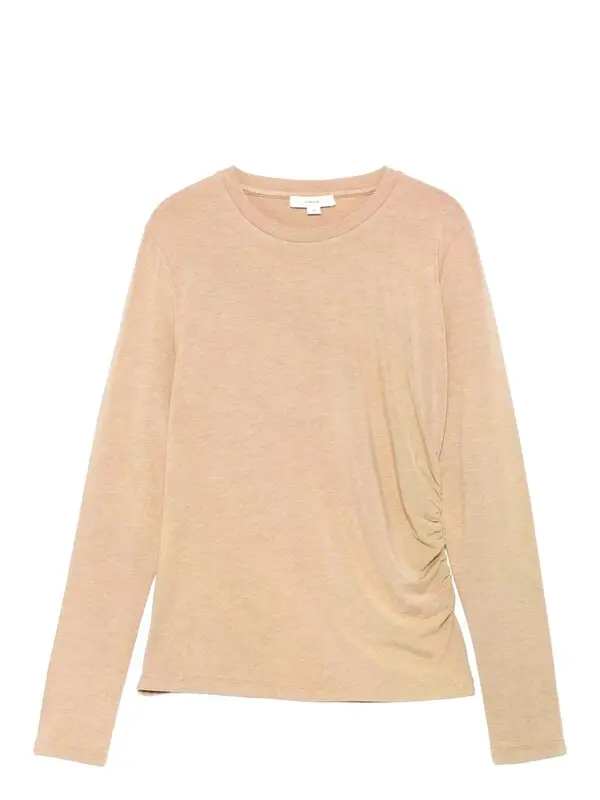Vince Draped Crew-neck Top - Brown