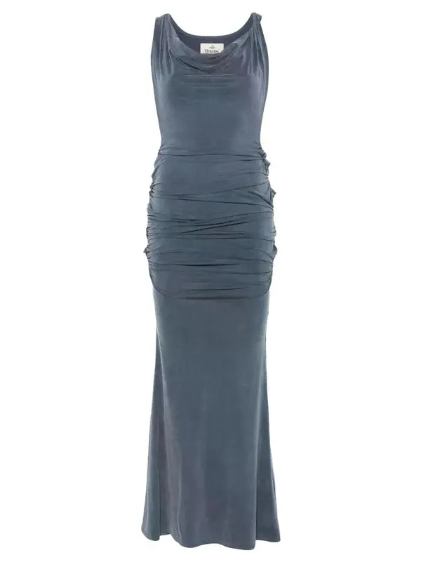 VIVIENNE WESTWOOD Ruched Maxi Dress - Blue