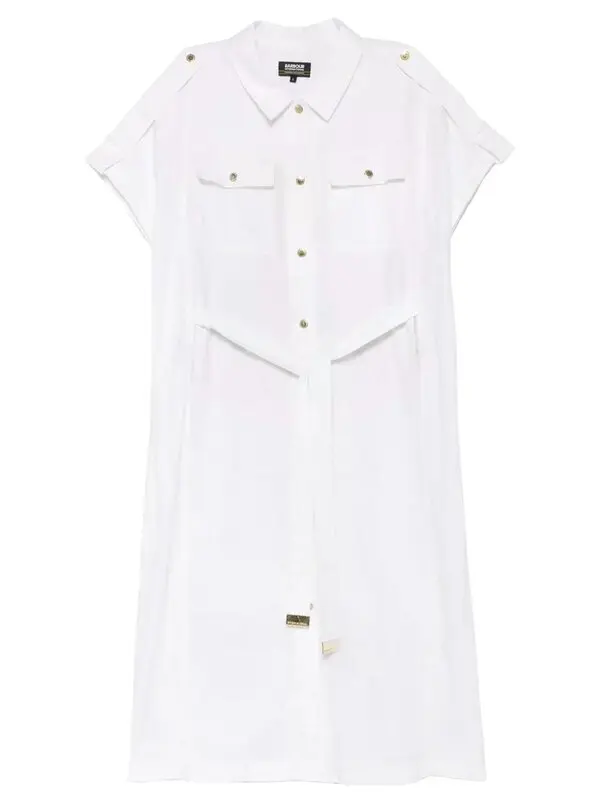 BARBOUR INTERNATIONAL Harlow Midi Shirt Dress - White
