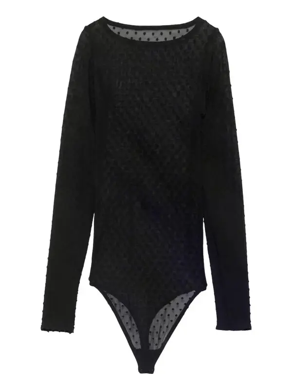 Wolford Dots String Body - Black