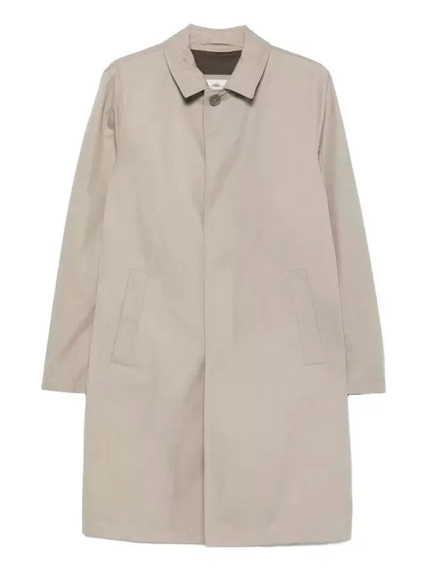 Herno Single-breasted Raincoat - Neutrals