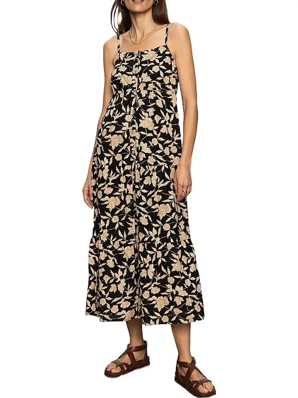 Sanctuary Tiered Floral Maxi Dress - Bandana Print
