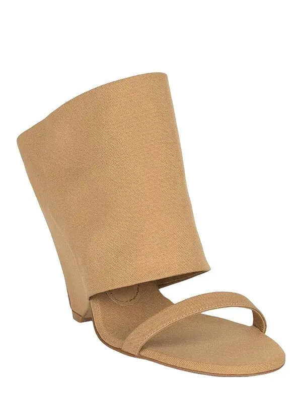 Jeffrey Campbell Shady Cuffed Sandals - Natural Canvas