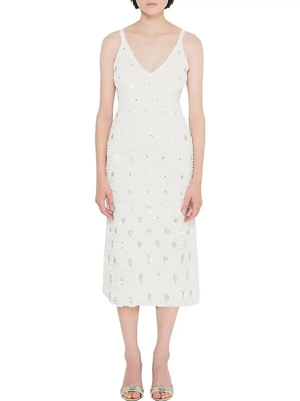 AS By DF Monte Carlo Midi Dress - White