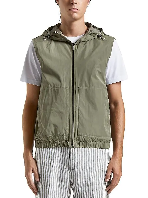 Peserico Hooded Vest - Mediterran