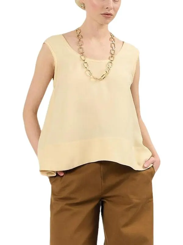 Careste Verona Trapeze Top - Biscotti