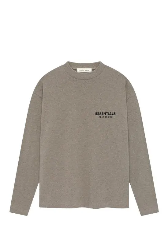 Fear Of God Essentials Classic Long Sleeve Tee Shirt - Homestead Heather