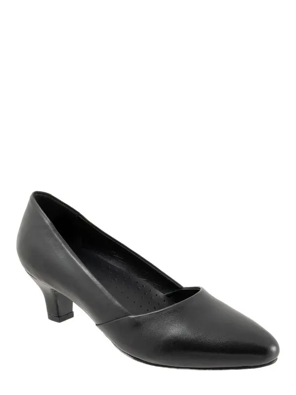 Trotters Kylie Kitten Heel Pump - Black