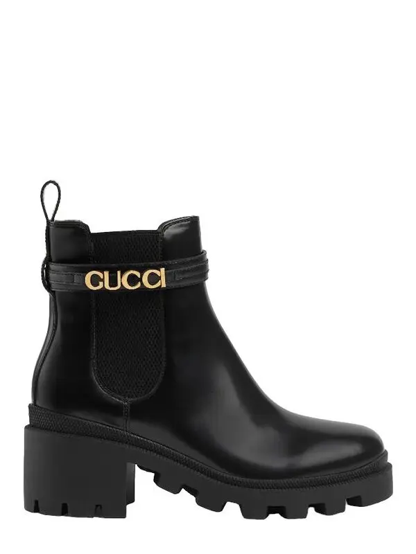 Gucci Logostrap Chelsea Boots - Black