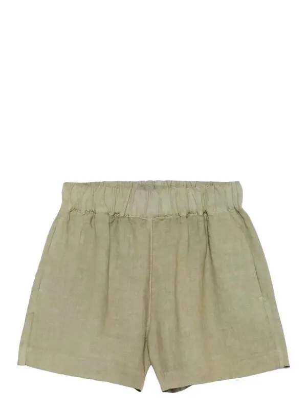 120% Lino Linen Shorts - Green
