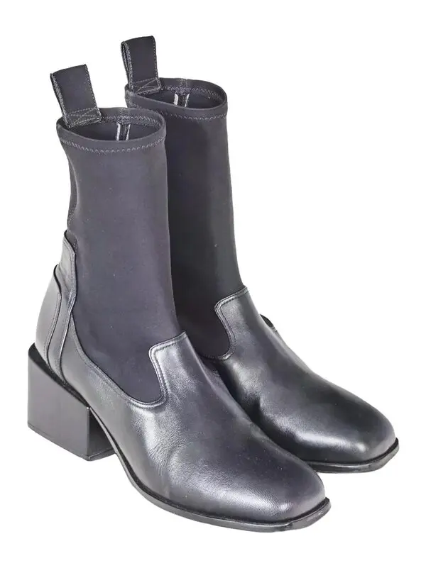 GLORIA COELHO Leather Boots - Black