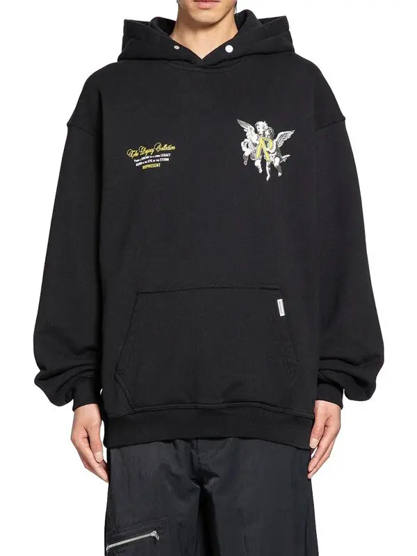 REPRESENT Legacy Cherubs Hoodie - Black