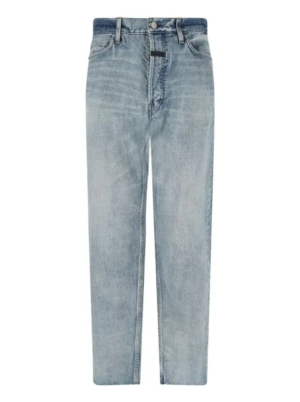 Fear Of God Straight Leg Jeans - Blue