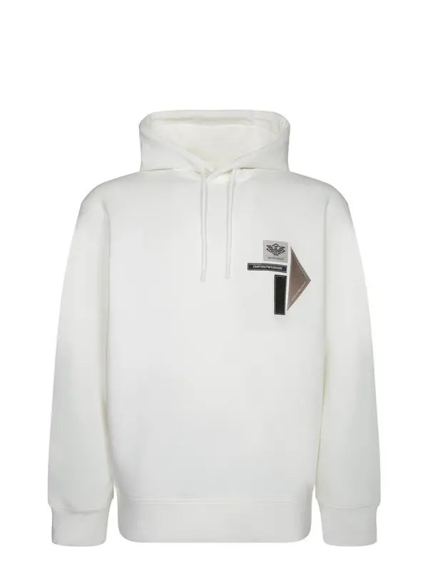 Emporio Armani Cotton Hoodie - White