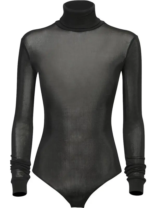 MAISON MARGIELA Long Sleeve Bodysuit - Black