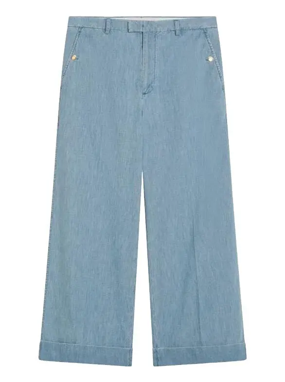 Valentino Garavani Wide Leg Jeans - Blue