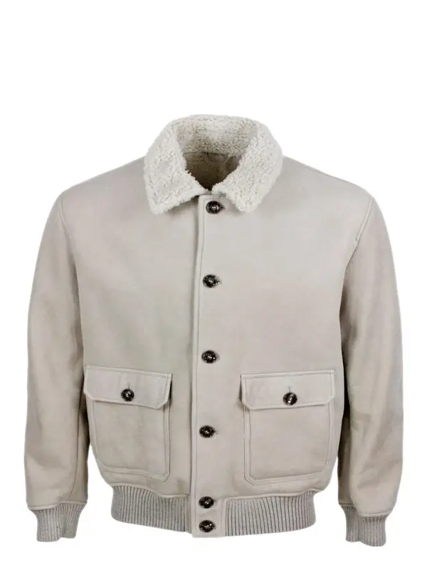 BARBA NAPOLI Bomber Jacket - Beige