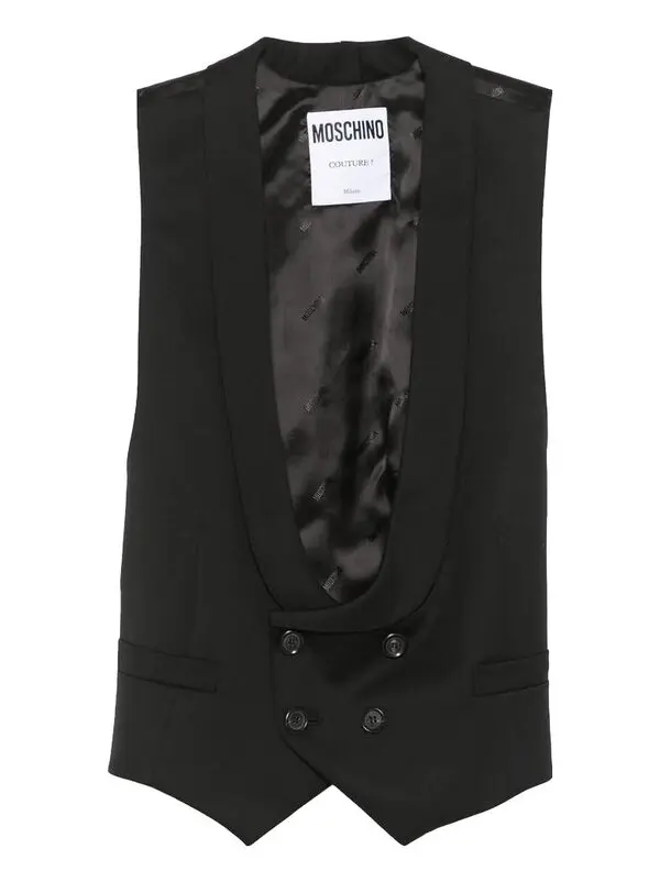 Moschino Double-breasted Jacket - Black