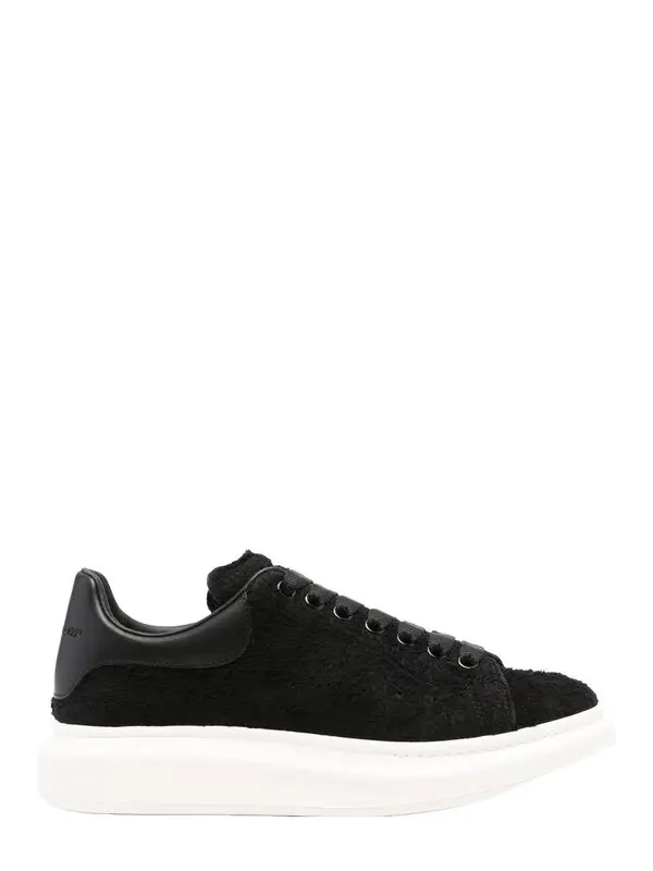 Alexander McQueen Leather Sneakers - Black