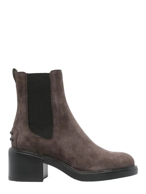 TOD'S Block Heel Boots - Brown
