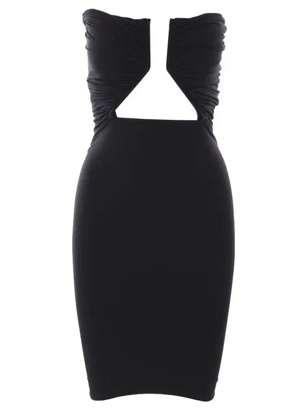 Rick Owens Strapless Minidress - Black