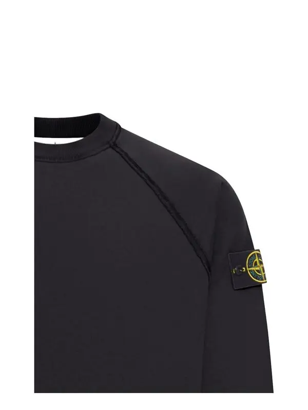Stone Island Cotton Sweatshirt - Black