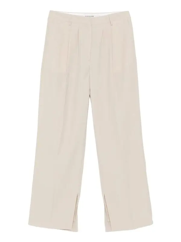 HERSKIND Recycled Polyester Trousers - Beige