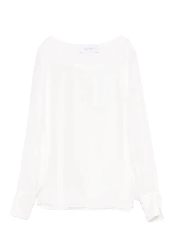 DE SANTIS Long Sleeve Top - White