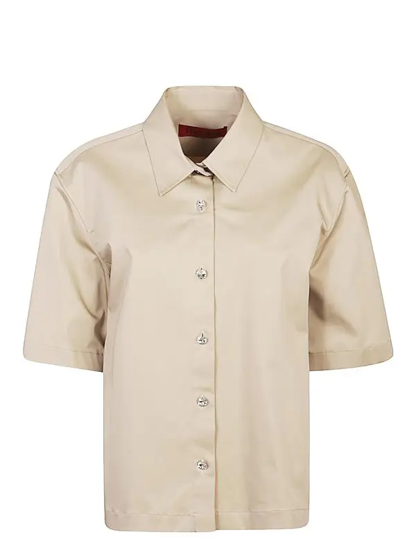 THE LATEST Cotton Blend Shirt - Beige