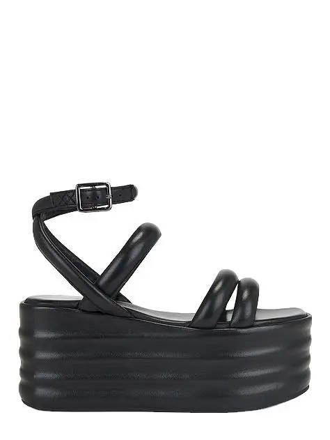 Free People Iris Flatform Sandals - Black