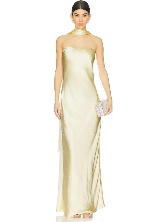 Misha Collection Lilia Gown - Soft Yellow