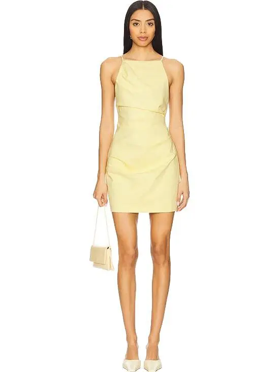 Misha Collection Emmie Mini Dress - Lemon