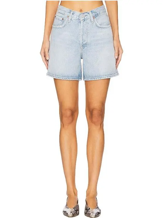 AGOLDE V-waist Denim Short - Backbeat