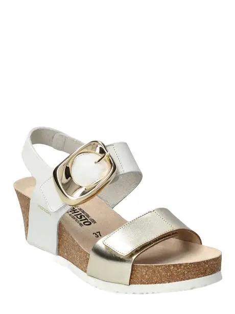 Mephisto Leandre Wedge Sandal - Gold Vega
