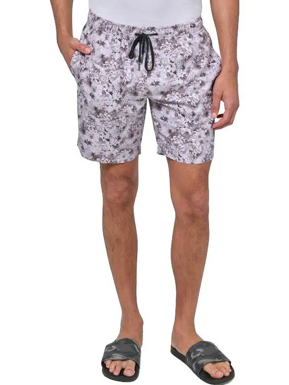 BROOKLYN BRIGADE Slim Fit Floral Swim Trunks - Multi