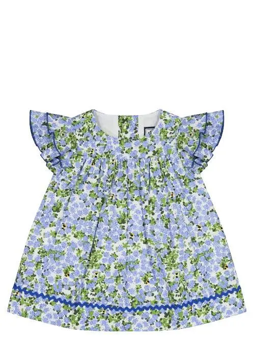 Busy Bees Maeve Baby Dress - Blue Hydrangea