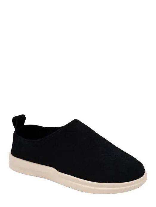 LUSSO CLOUD Gehry Suede Clog - Jet Black /shortbread