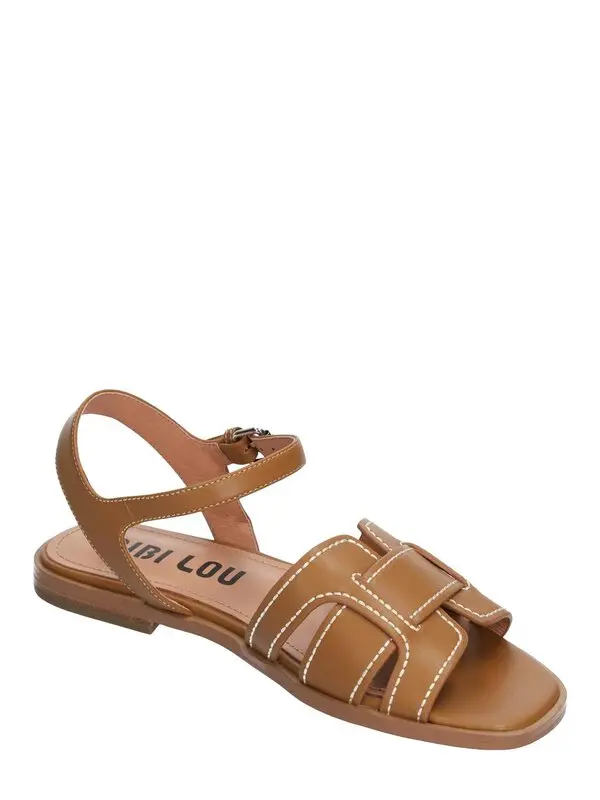 BIBI LOU Holly Ankle Strap Sandal - Cuero
