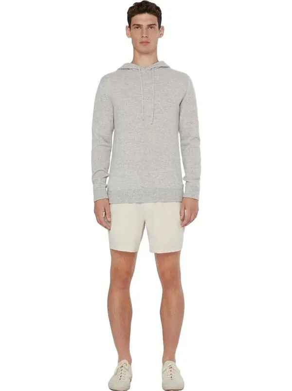 Onia 100% Cashmere Hooded Pullover - Heather Grey