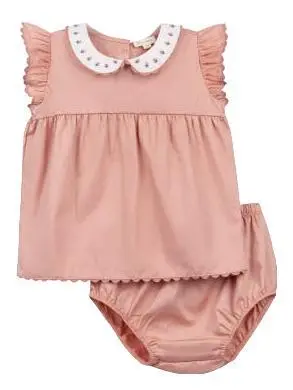 ELY'S & CO. Looms Wave Collection Tulip Collar Set - Rose