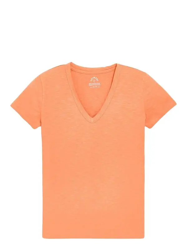 PRIMARY Classic Slub V-neck Tee - Goldfish