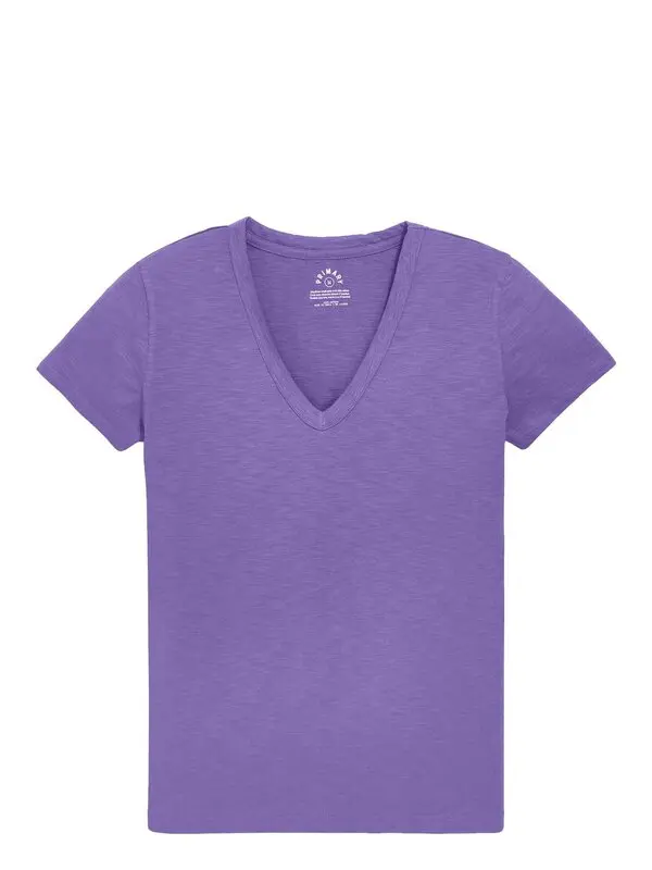 PRIMARY Classic Slub V-neck Tee - Violet