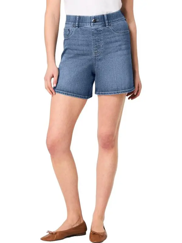 Spanx Pull-on High Waist Denim Shorts - Vintage Indigo