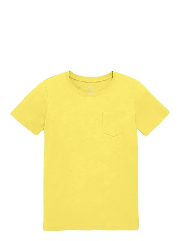 PRIMARY Slub Pocket Tee - Banana