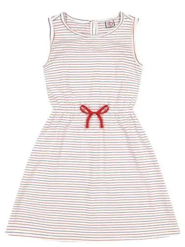 Busy Bees Sara Racerback Dress - Red White Blue Stripe