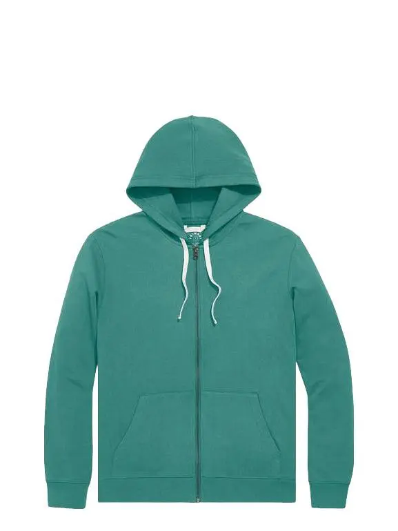 PRIMARY Full Zip Hoodie - Sunwashed Teal