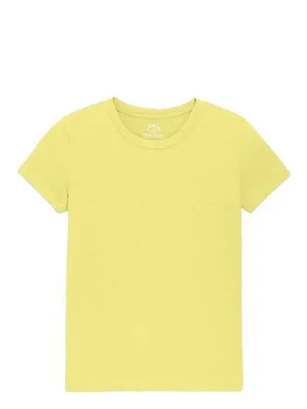 PRIMARY Classic Slub Crewneck Tee - Buttercup