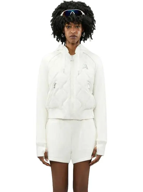 ALPENHAUS Sorlin Hybrid Insulated Bomber Jacket - Snow White